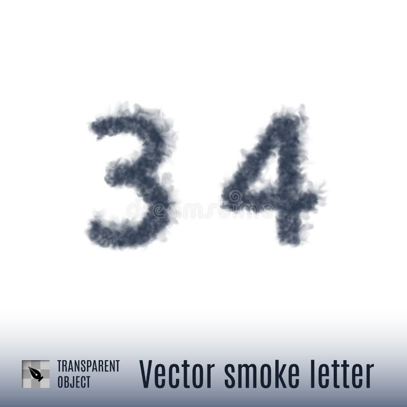 Smoke Letter stock vector. Illustration of four, blazing - 91826814