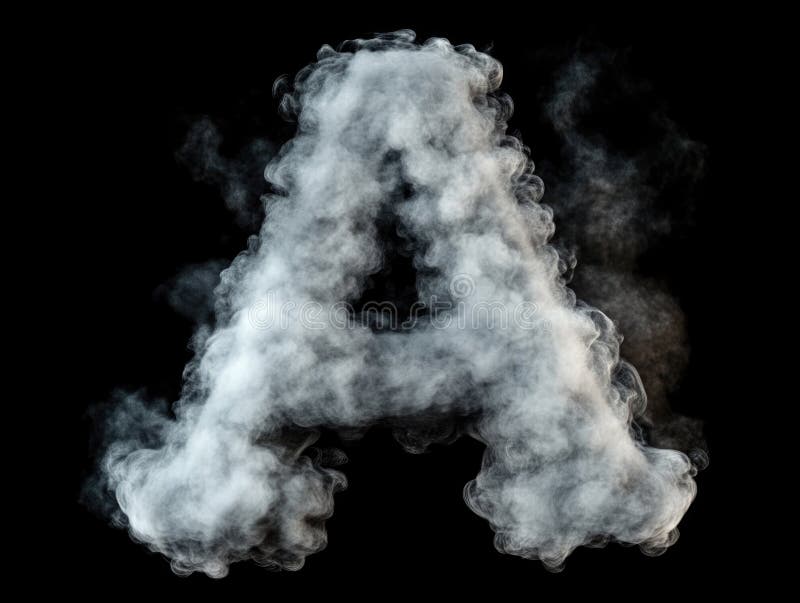 Smoke Letters stock image. Image of generated, effect - 361819507
