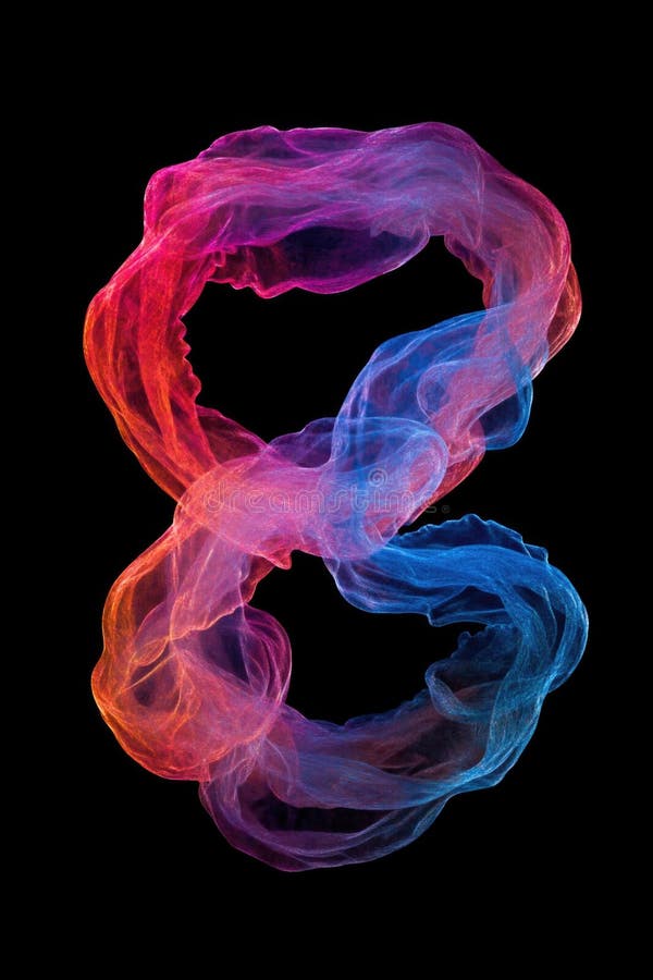Smoke Letters Forming a Letter S in Colorful Mist Stock Illustration ...