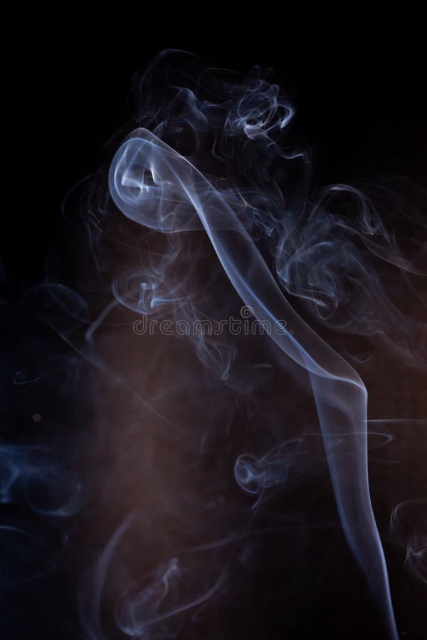 Smoke Motion on Black Background Stock Image - Image of abstract, fume ...