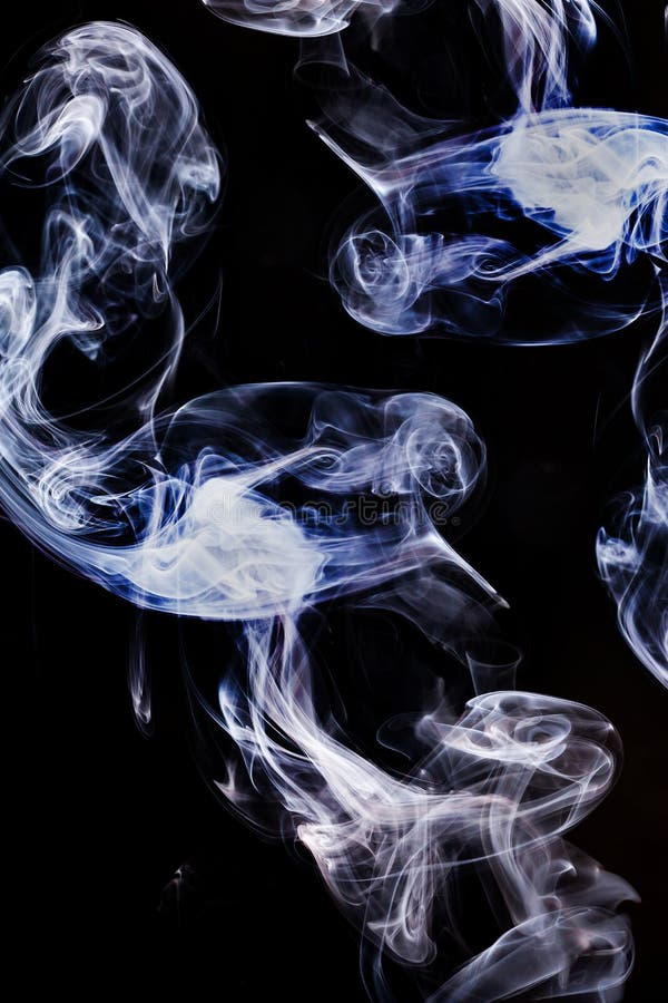 Smoke Motion on Black Background Stock Image - Image of shape, abstract ...