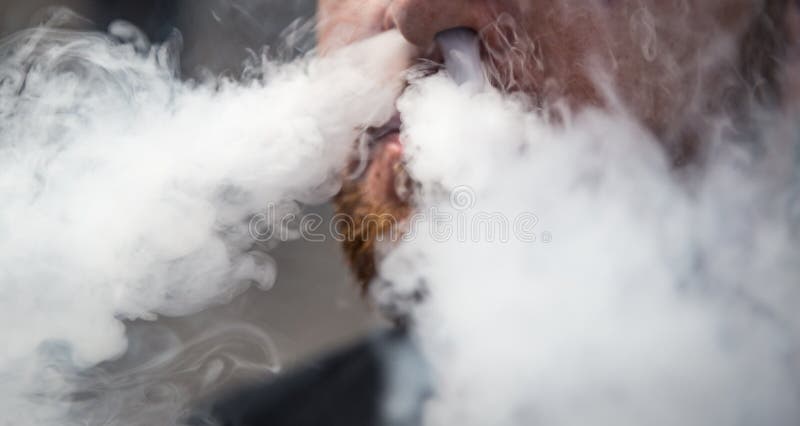 Smoke from the Nose of a Man from a Cigar Stock Image - Image of toxic ...