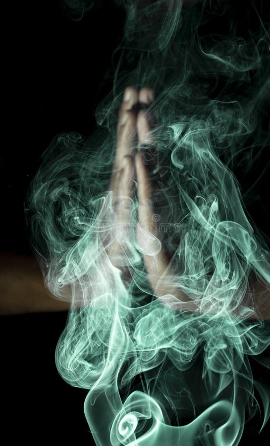 Smoke around hands stock image. Image of abstract, human - 211384193