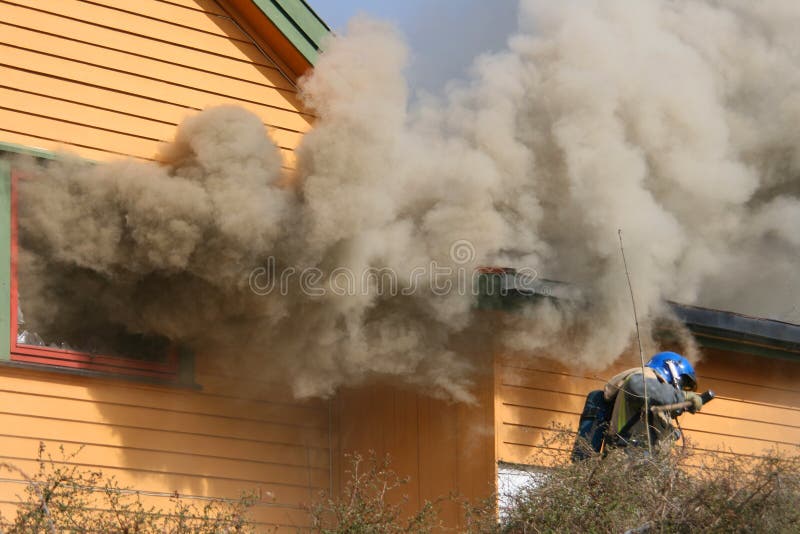 Smoke Out The Window Royalty Free Stock Images - Image: 5096059