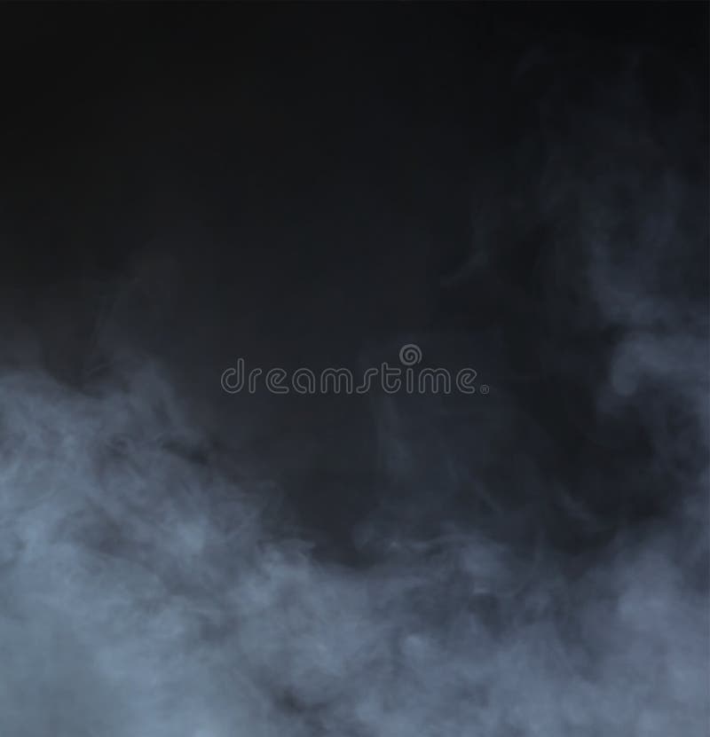 Grey Smoke Over Black Background. Abstract Background. Stock Image ...