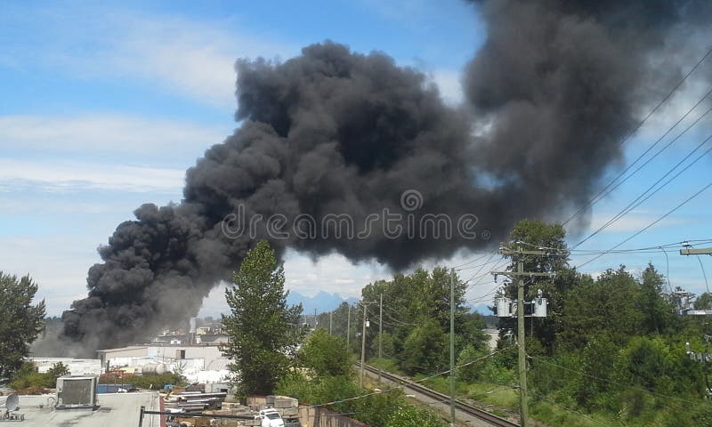 Smoke Plume stock photo. Image of plume, industrial, cloud - 55871466