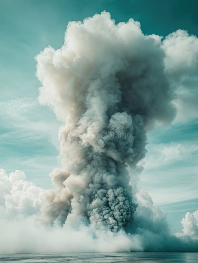 Smoke Plume Rising stock photo. Image of fire, industrial - 379850798