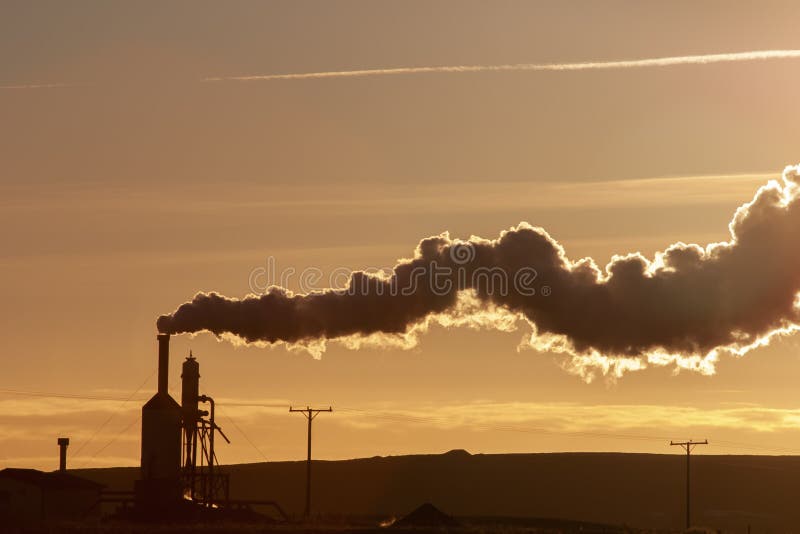 Smoke and Pollution Coming Out of Factory Stock Photo - Image of carbon ...