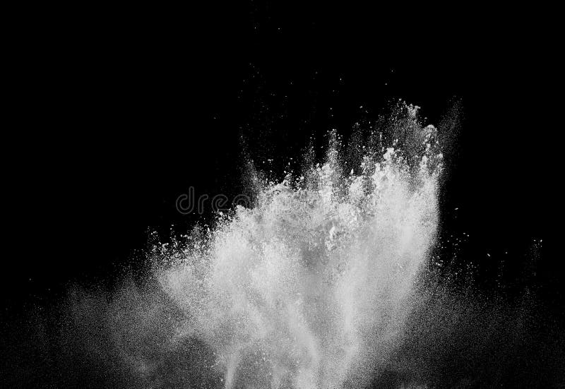 Smoke Powder Explosion Air Background Shape Black Stock Image - Image ...