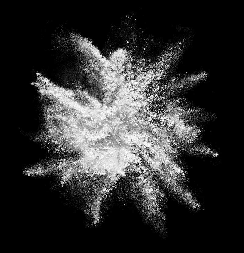 Smoke Powder Explosion Air Background Shape Black Stock Photo - Image ...