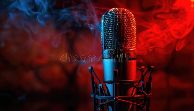 Smoke is Produced when a Microphone Being Used is Closely Examined for ...