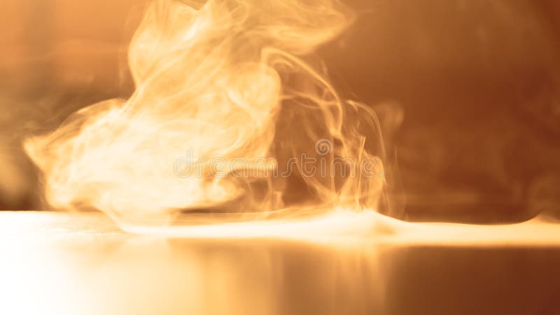 Smoke in the Rays of the Bright Warm Sun Stock Photo - Image of light ...