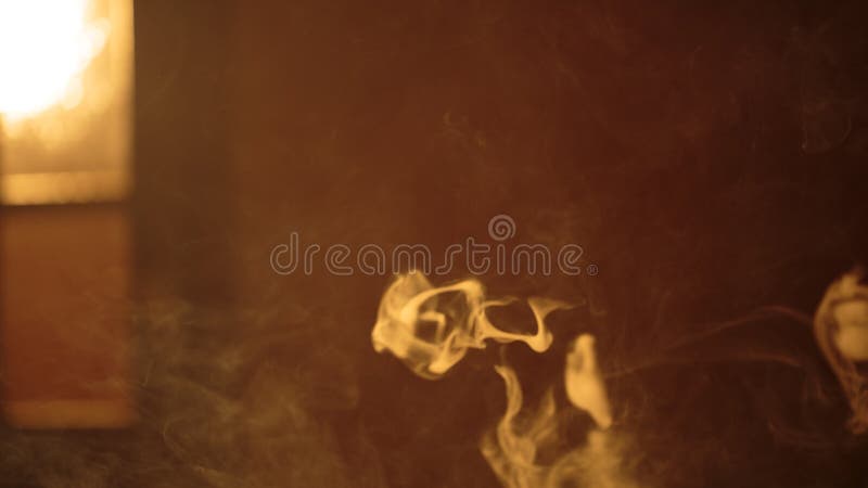 Smoke in the Rays of the Bright Warm Sun Stock Image - Image of heat ...