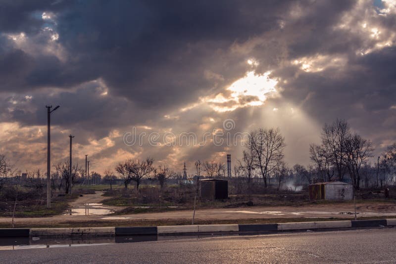 Smoke rays stock photo. Image of cloud, landscapes, concepts - 40814768