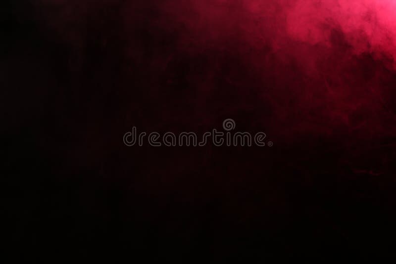 Smoke in Red Light on Black Background Stock Image - Image of design ...
