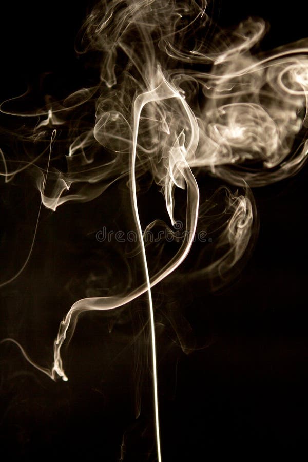 Smoke Rising on Black stock photo. Image of effect, vapour - 46139340
