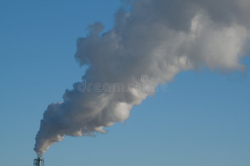 Smoke rising from factory stock image. Image of environment - 12521953