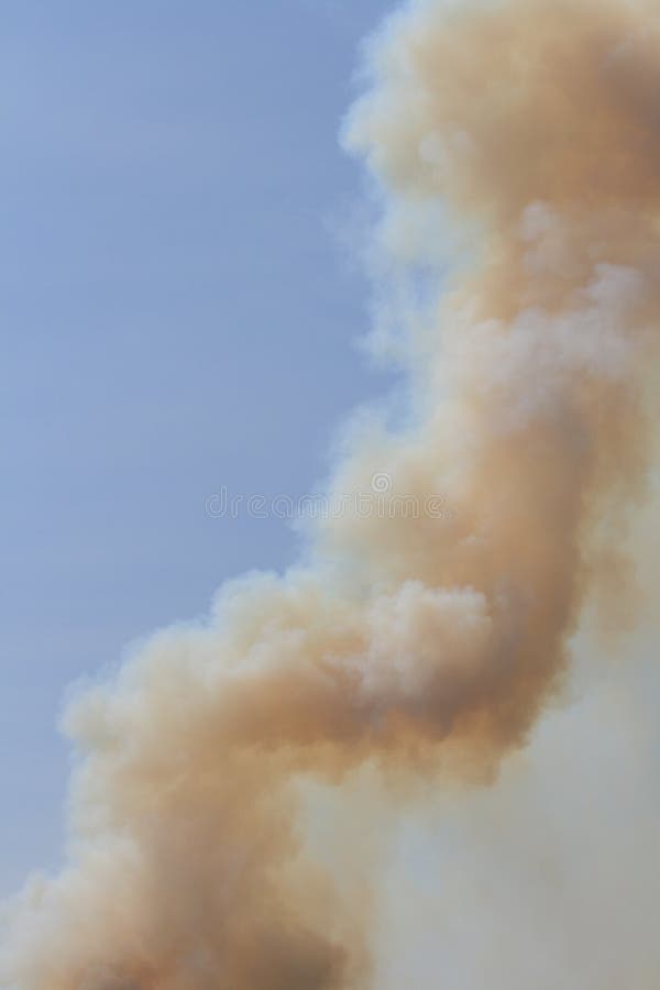 Smoke Rising from Tall Chimney Stock Photo - Image of industries, steam ...