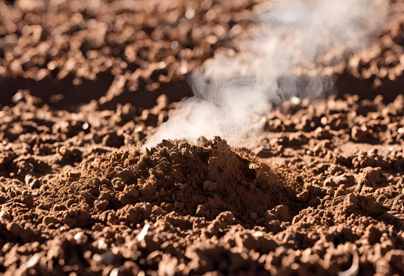 Smoke Rising from the Ground, Signaling Potential Fire.AI Generated ...