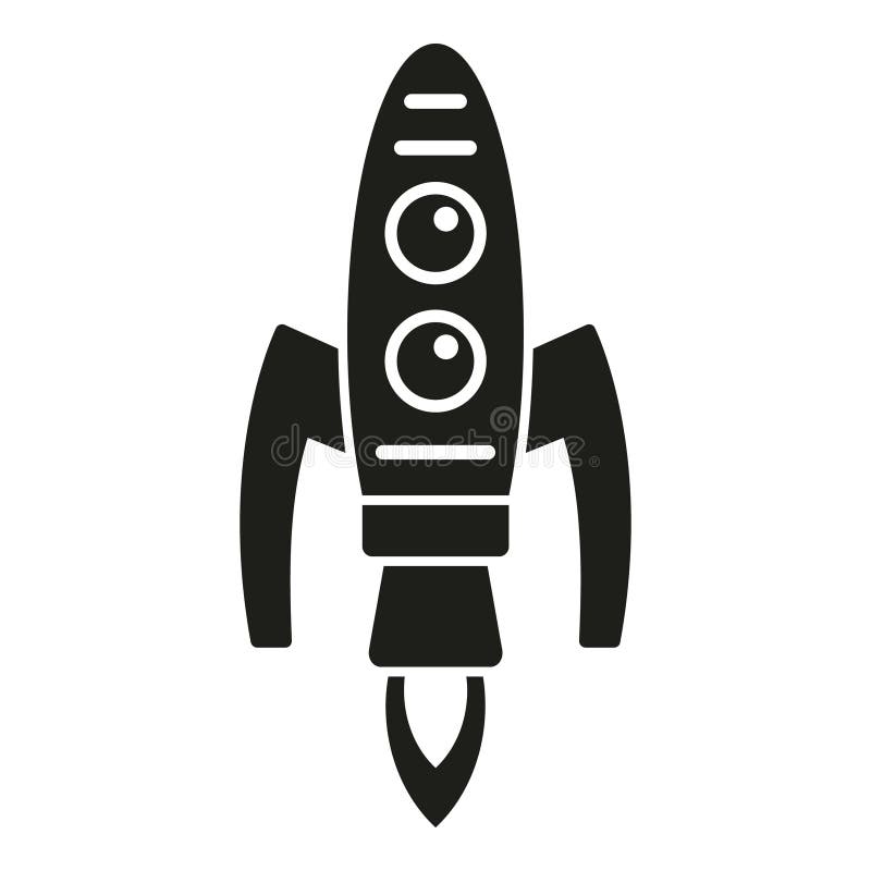 Smoke Rocket Icon Simple Vector. Space Fire Stock Vector - Illustration ...