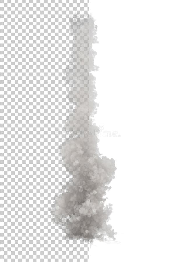 Smoke of Rocket Launch on Transparent Background Stock Photo ...