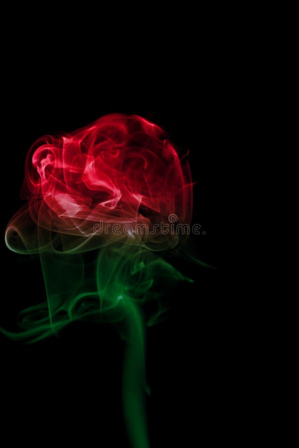 Smoke is rose-shaped stock photo. Image of shroud, curl - 13183640