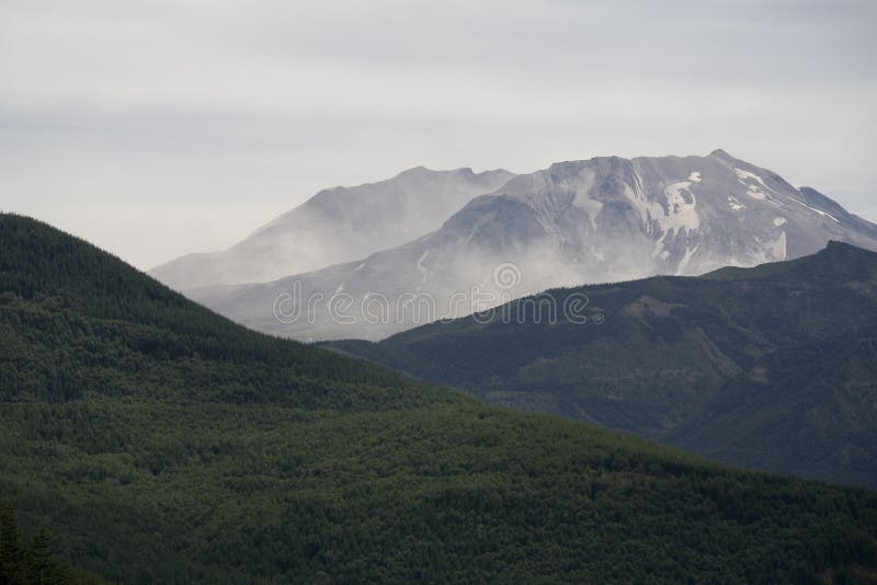 Smoke Seeming To Rise from Mt St Helens Stock Image - Image of pacific ...
