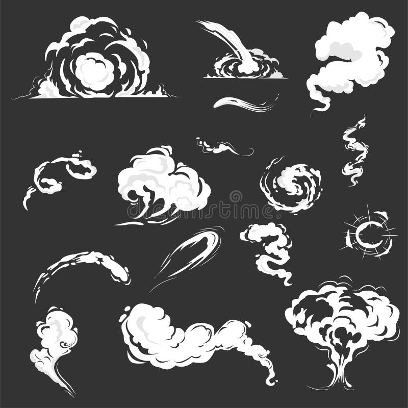 Smoke set vector stock vector. Illustration of graphic - 160202422