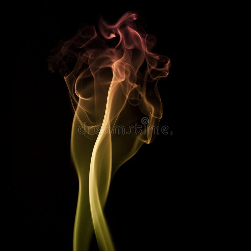 Smoke Shapes on Black Background Stock Photo - Image of isolated ...