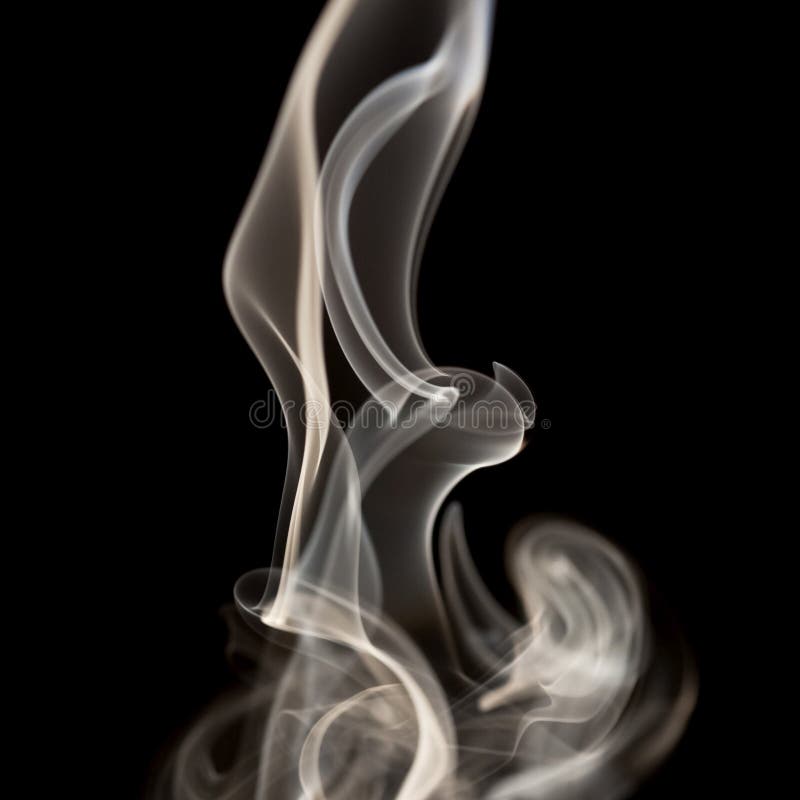 Smoke Shapes on Black Background Stock Image - Image of curve, artistic ...