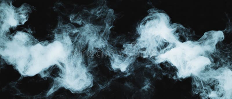 Smoke Shapes and Lightning Effects Create Dramatic Visuals on a Black ...