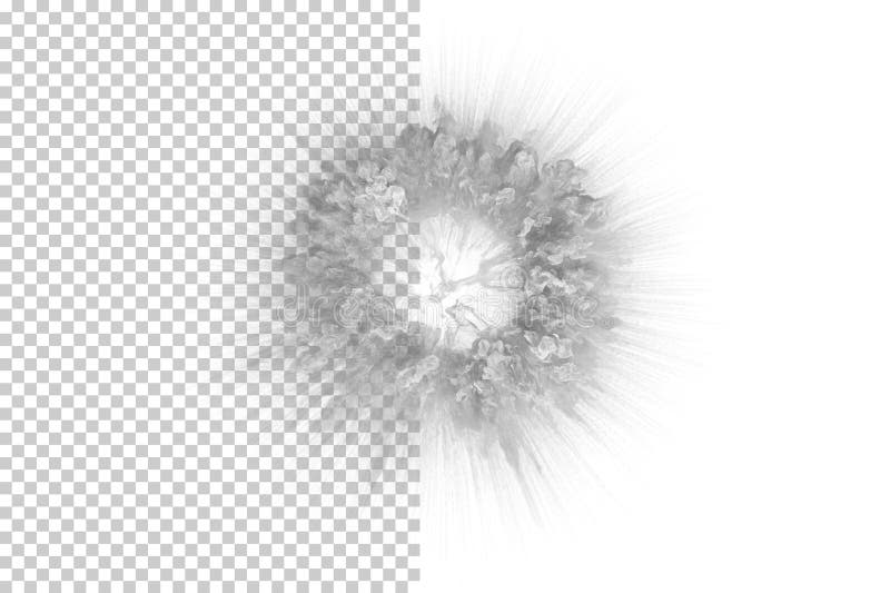 Smoke Shockwave on Transparent Background Stock Photo - Illustration of ...