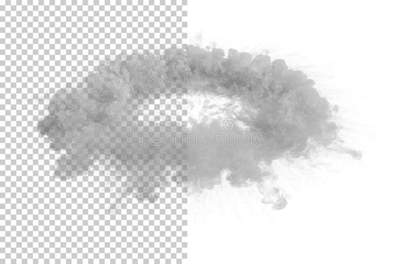 Smoke Shockwave on Transparent Background Stock Photo - Illustration of ...