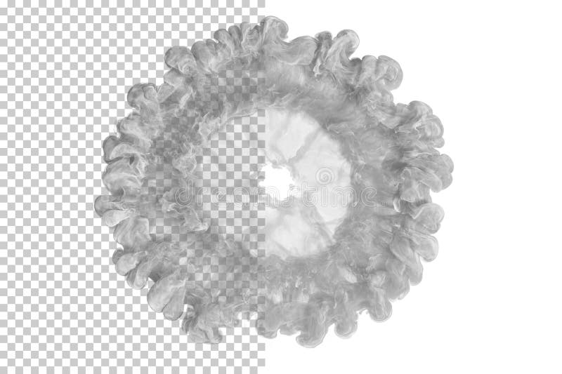 Smoke Shockwave on Transparent Background Stock Image - Illustration of ...