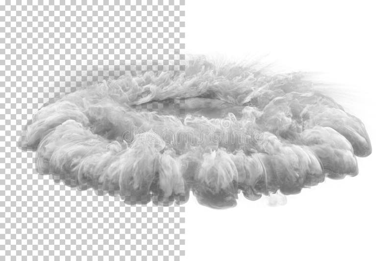 Smoke Shockwave on Transparent Background Stock Photo - Illustration of ...
