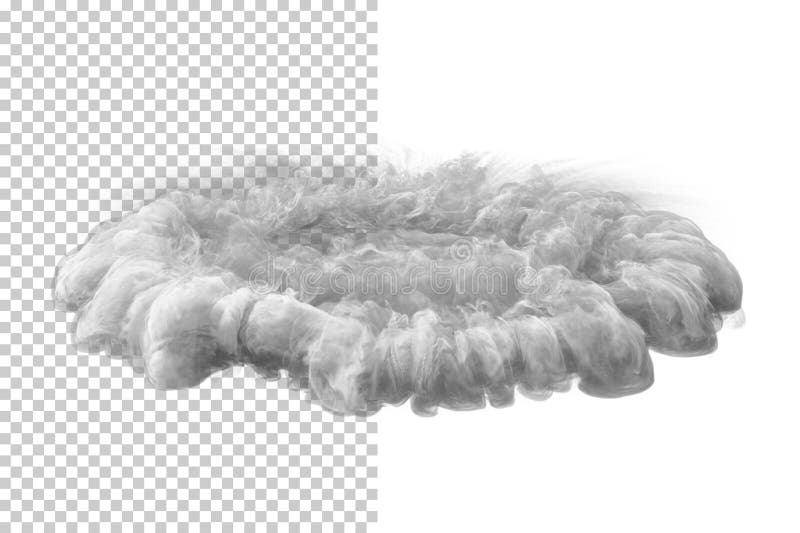 Smoke Shockwave on Transparent Background Stock Photo - Illustration of ...