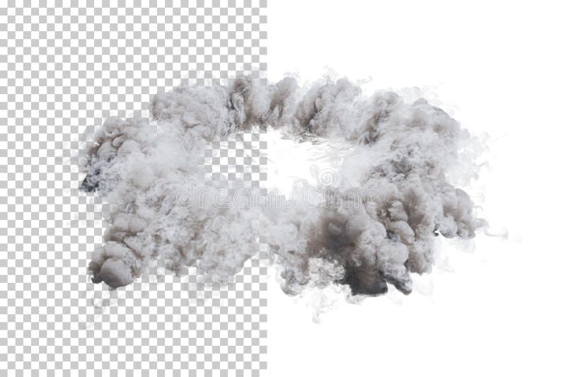 Smoke Shockwave on Transparent Background Stock Photo - Illustration of ...