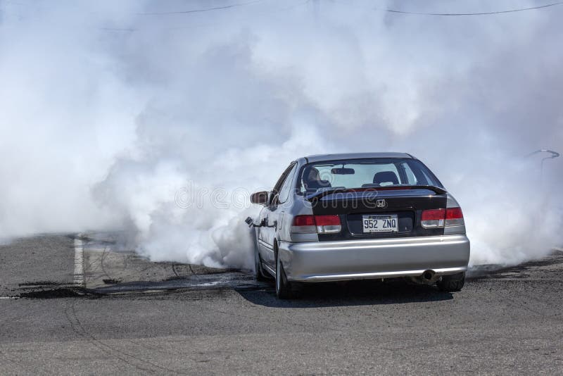 Smoke show demonstration editorial stock image. Image of power - 40787944