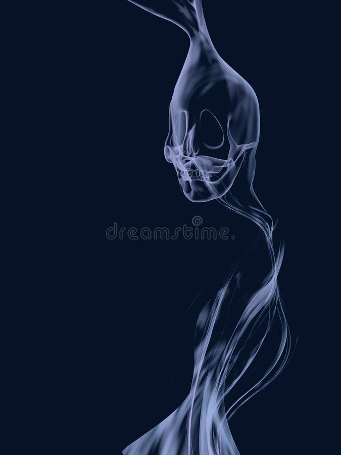 Smoke skull stock illustration. Illustration of halloween - 10789044
