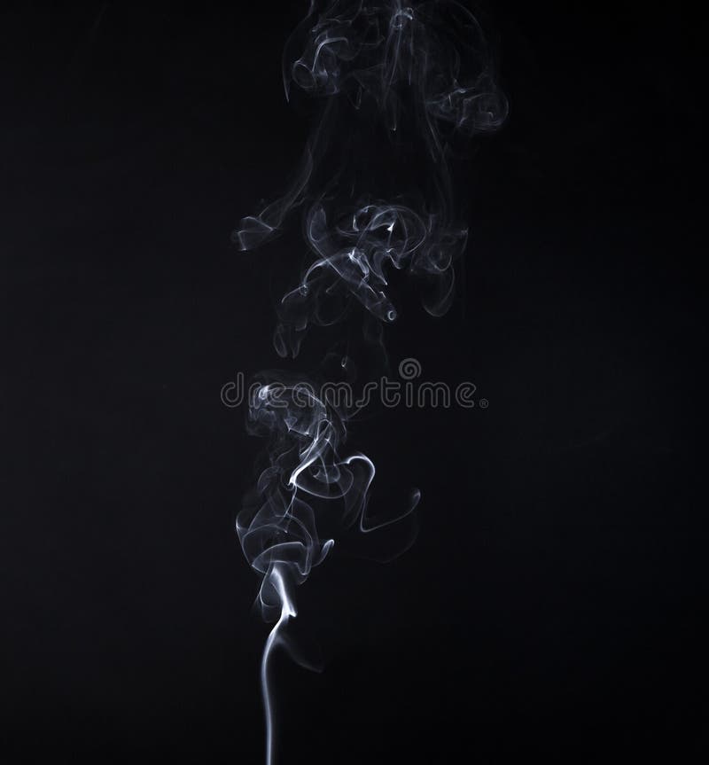 Smoke of Smoldering Aroma Stick Stock Photo - Image of burning, smolder ...