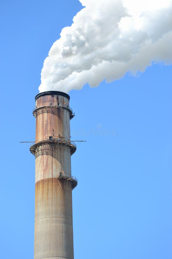Smoke stack stock photo. Image of stack, single, processing - 5158212
