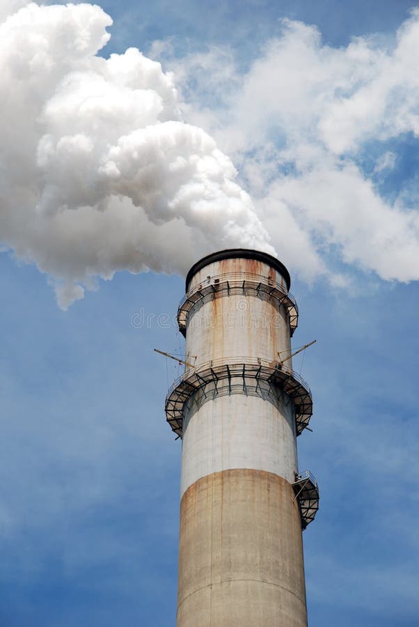 Smoke Stack stock image. Image of smoke, clouds, vapor - 5402619