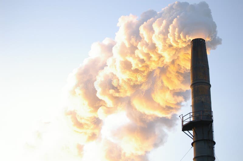 Smoke stack stock photo. Image of stack, single, processing - 5158212