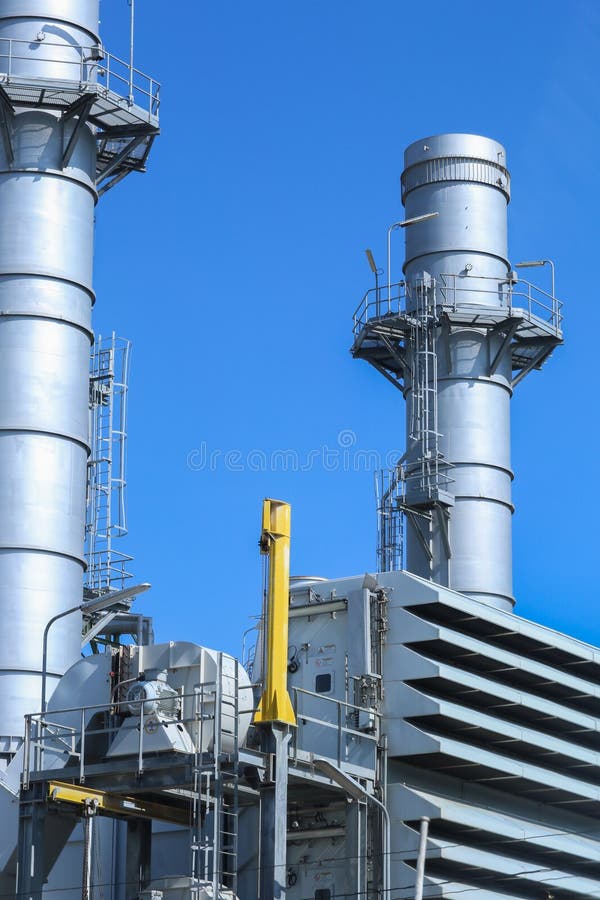 Structure of Turbine Tower of Power Generator Plant Stock Photo - Image ...