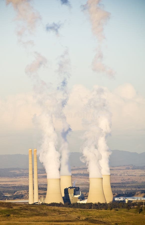 Smoke Stacks stock image. Image of cylindrical, fire - 15246987
