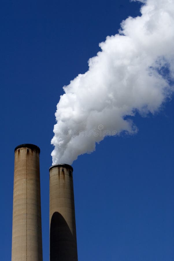 Smoke stacks stock image. Image of environment, industry - 23037443