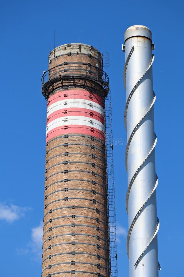 Smoke Stacks of the Power Station Stock Image - Image of station ...