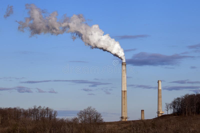 Smoke Stacks stock photo. Image of global, steam, warming - 62213132