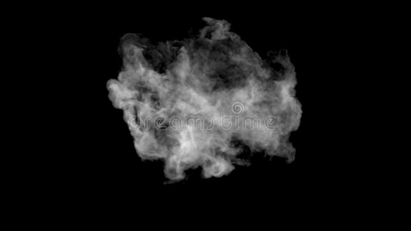 Smoke, Steam Explosion or Puff. Stock Image - Image of isolated ...