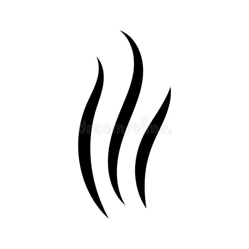 Smoke Steam Icon Simple Isolated Flat Design Style Stock Vector ...